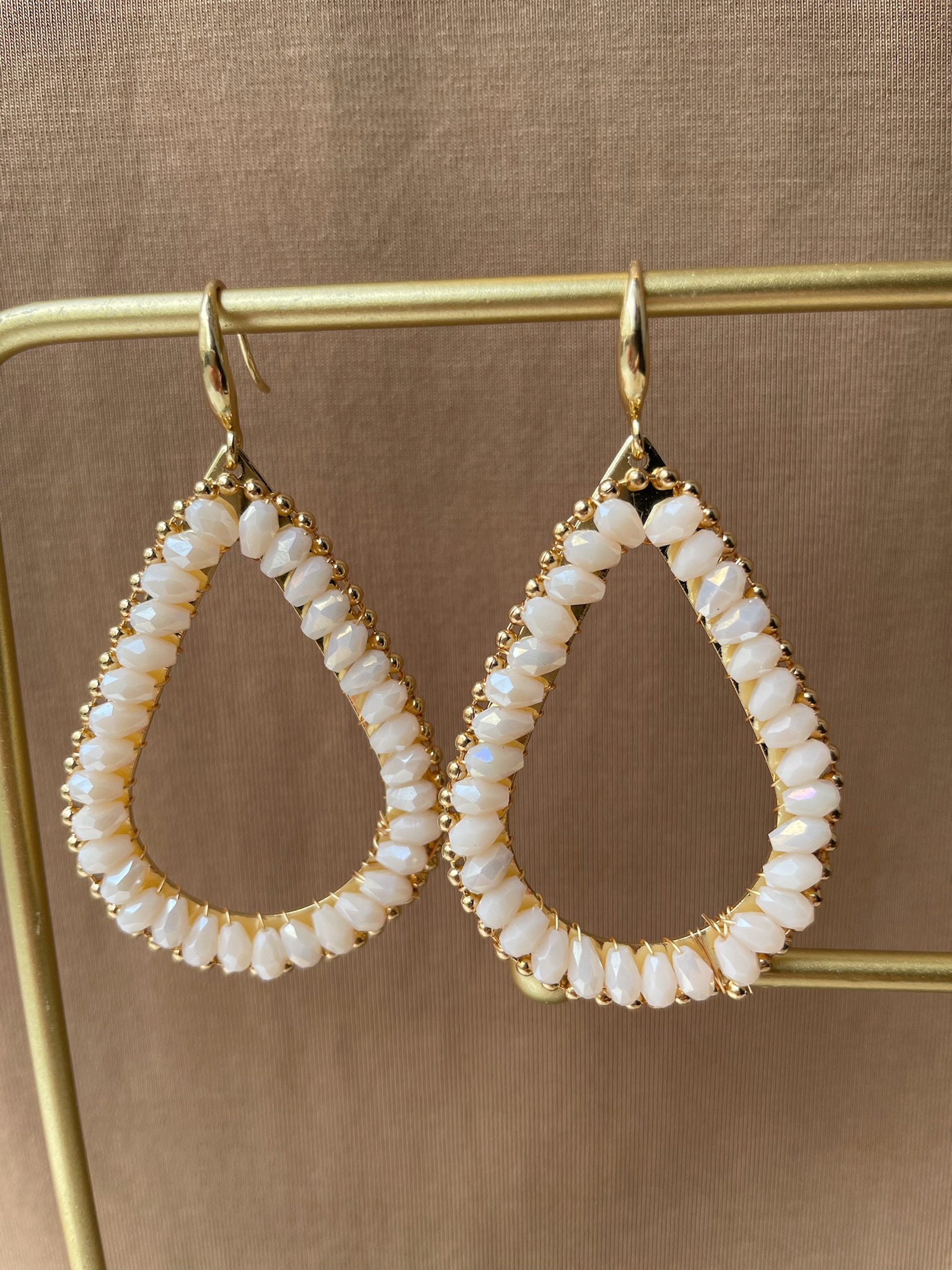 Oorbel Christina | Taupe | One Size | 2900012268017