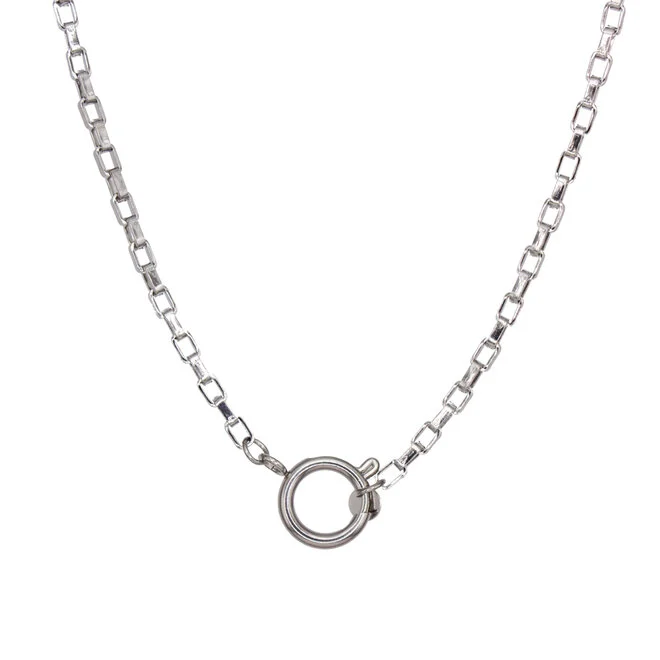Ketting Lock Chain Square | Zilver | One Size | 2900014026011